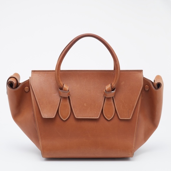 Celine | Bags | Celine Brown Leather Mini Tie Tote | Poshmark